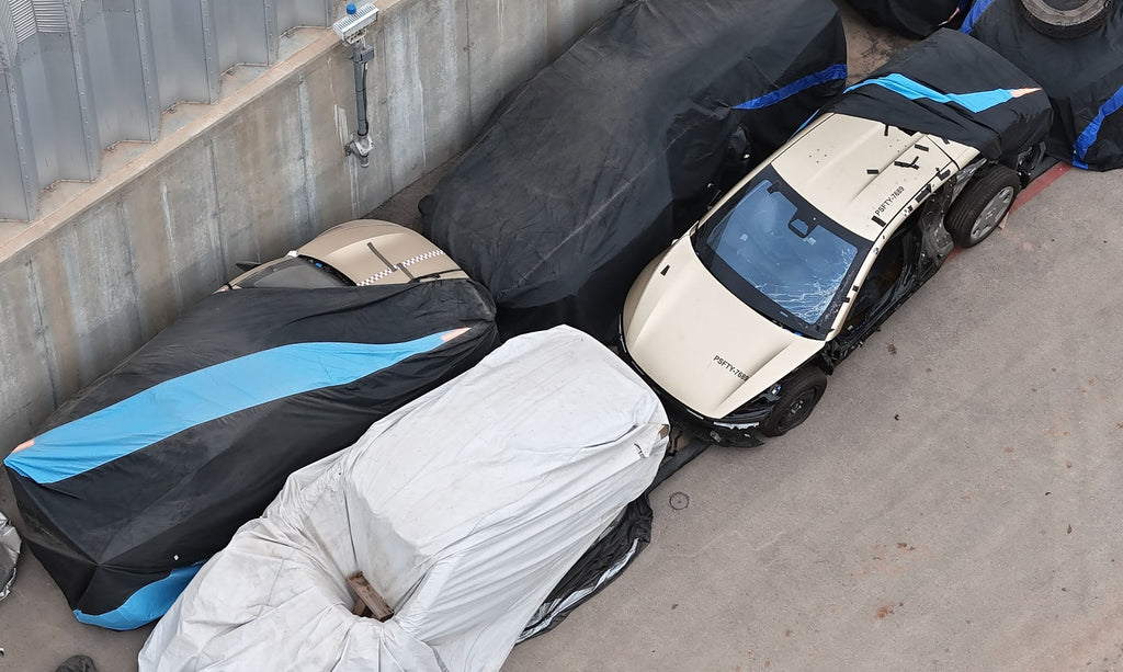 Tesla begins crash-safety test of the Cybercab at its Crash Lab in Gig ...