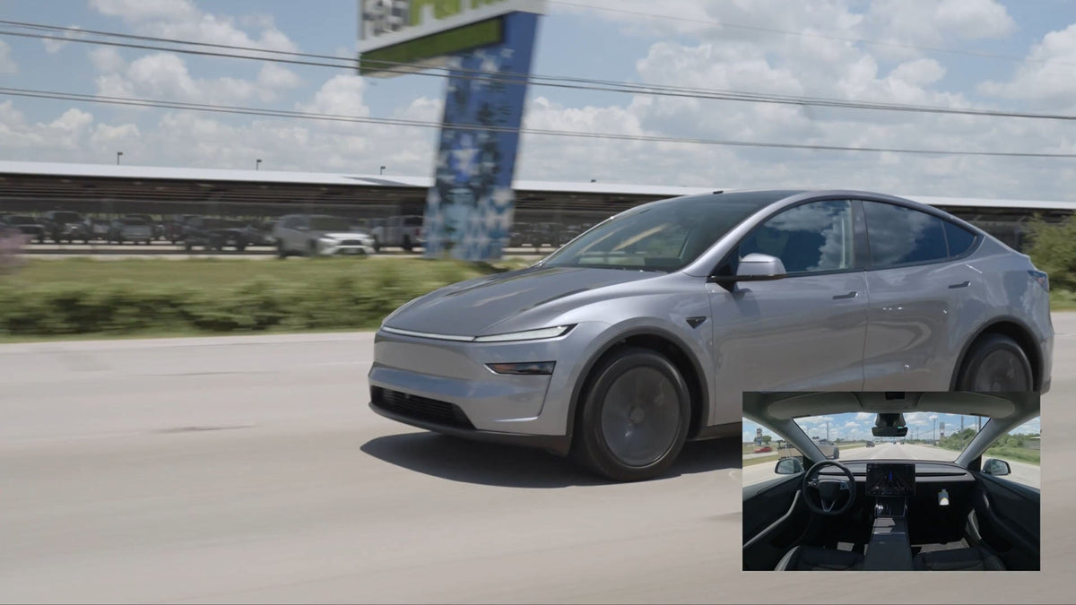Watch the first fully autonomous Tesla Model Y deliver itself to the c ...