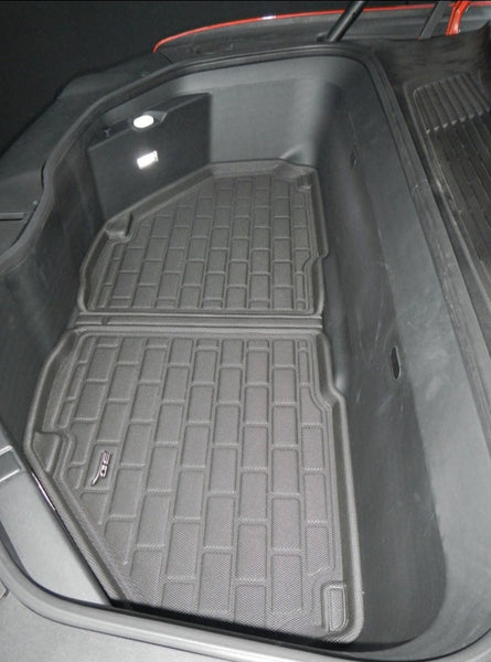 3D MAXpider Custom Fit KAGU Frunk Cargo Liner (BLACK) For RIVIAN R1T ...