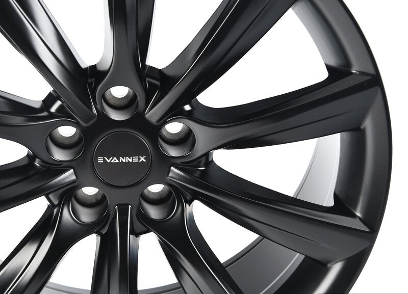 EVANNEX 19" Turbine-Style Flow Formed Alloy Wheels - Satin Black For ...